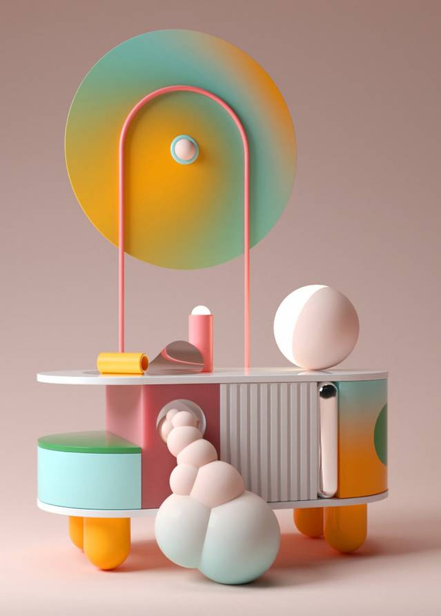 Colorful 3D Modeling and Digital Creations – Fubiz Media