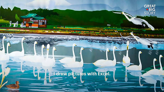 Amazing Paintings made with Excel – Fubiz Media