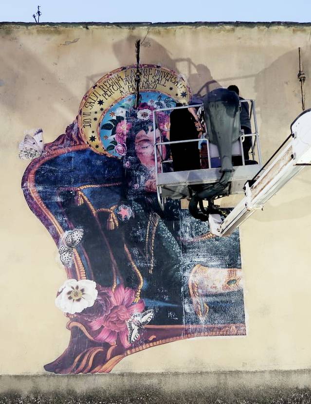 Beautiful Mural by the Graphist Voglio Bene – Fubiz Media