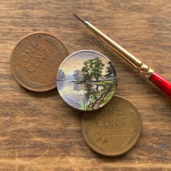 Realistic Paintings on Pennies – Fubiz Media